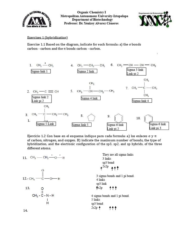 Group Work Exercises | PDF | Chemical Bond | Covalent Bond