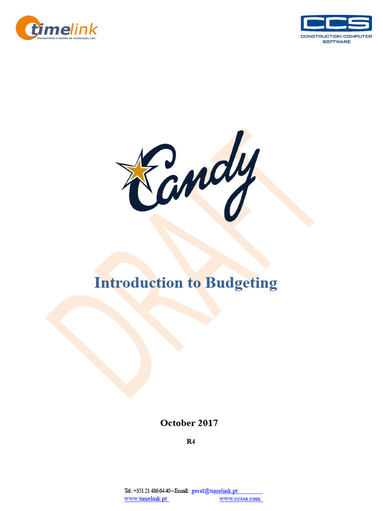 Candy-Manual - Introduction - To - Budgeting - Oct2017 (R4) PDF | PDF ...