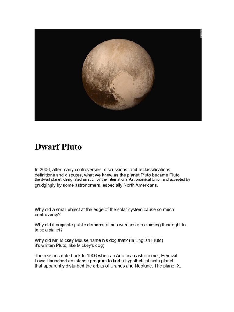 Reading | PDF | Planets | Pluto