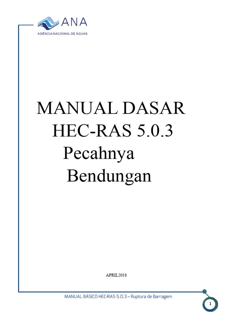 Manual Dasar HEC-RAS 5.0 | PDF