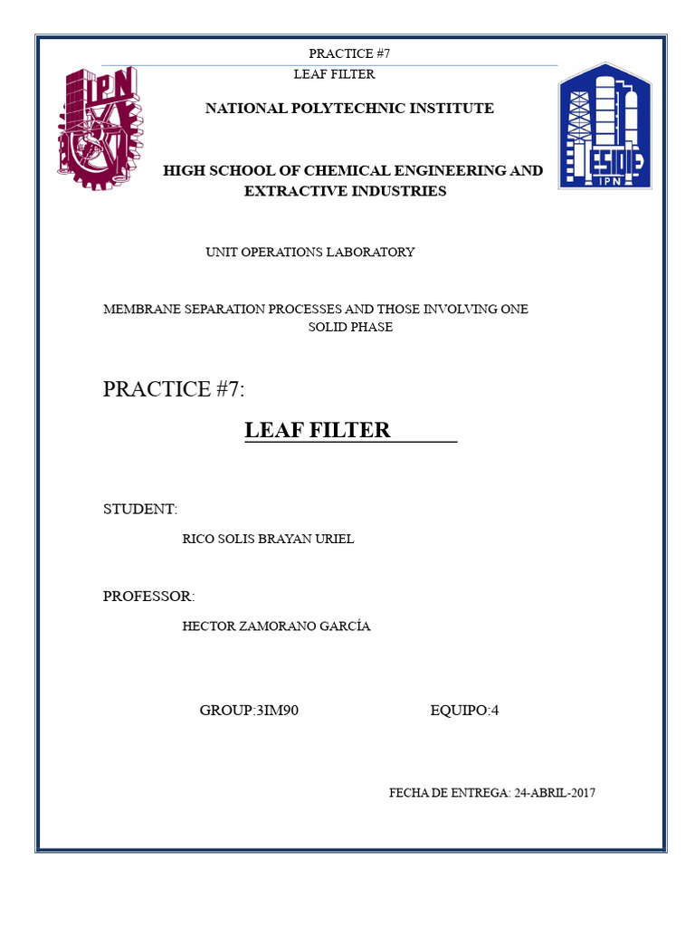 Practice 7 Drying | PDF | Filtration | Water Purification