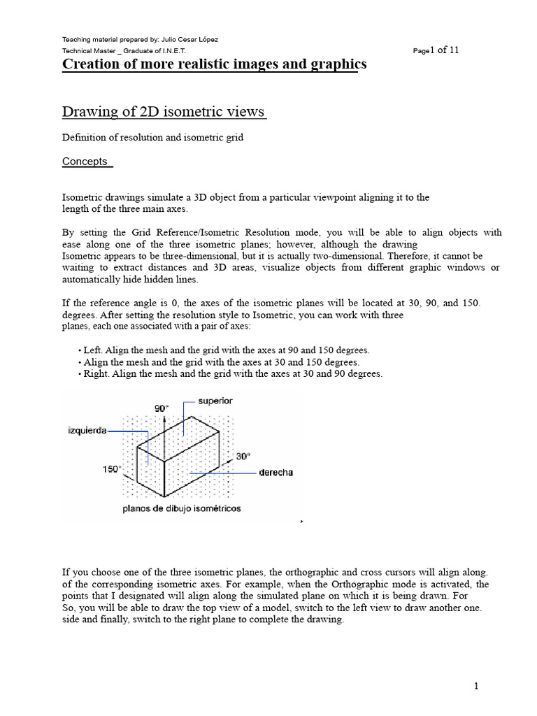 Isometric and 3D Drawing | PDF | Ellipse | Rotation