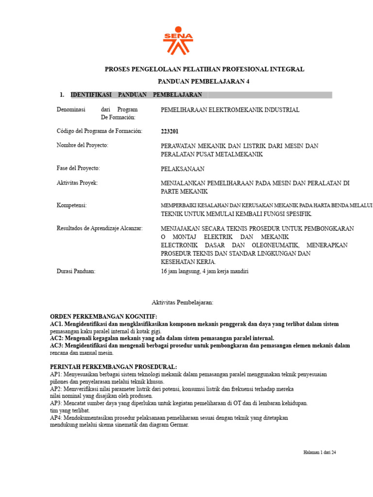 Panduan 4. Teknik Penyelarasan Paralel Internal. V2 | PDF