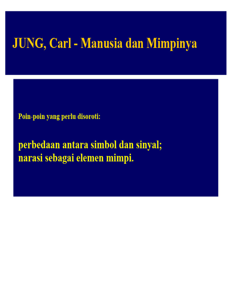 Manusia Dan Simbol-Simbolnya | PDF