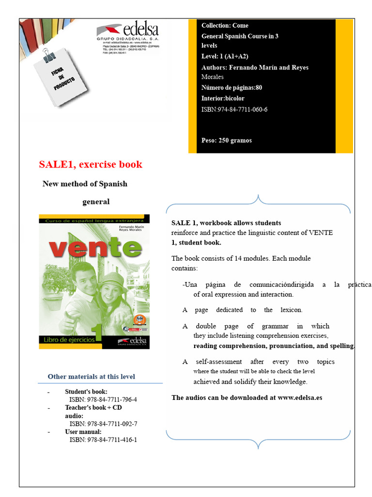 SELL 1 Exercise Book PDF | PDF