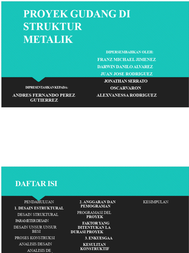 Proyek Gudang Dalam Struktur Logam | PDF
