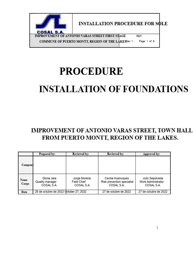 Installation procedure of screed | PDF | Specification (Technical Standard) | Regulatory Compliance