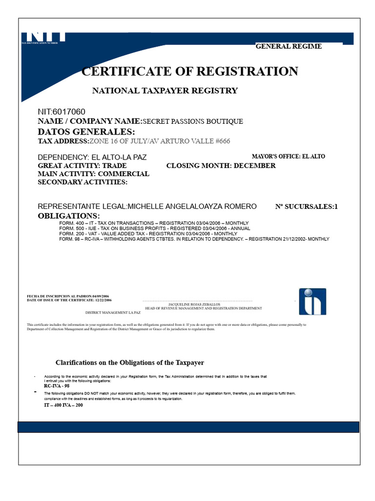 Nit | PDF | Taxes | Value Added Tax