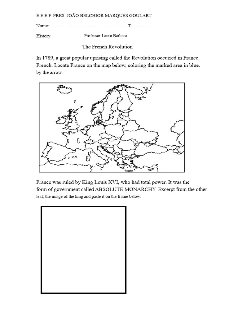 Adapted Activity French Revolution 1. | PDF