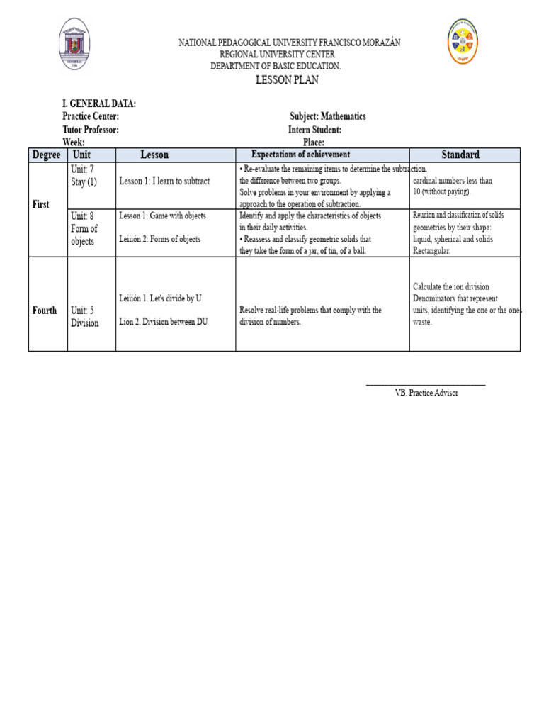 MATHEMATICS Multigrade Plan | PDF | Division (Mathematics) | Mathematics