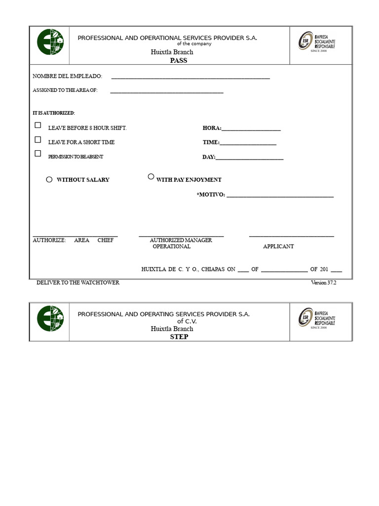Exit Pass | PDF