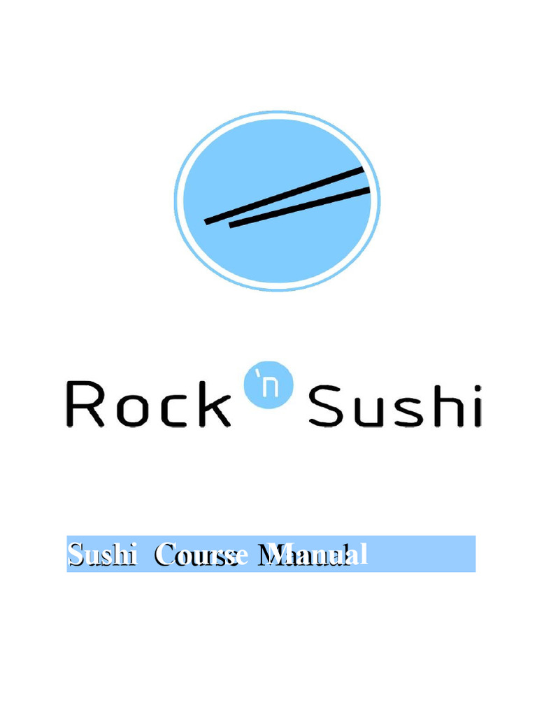 Comprehensive Sushi Course Guide | PDF | Sushi | Japanese Cuisine