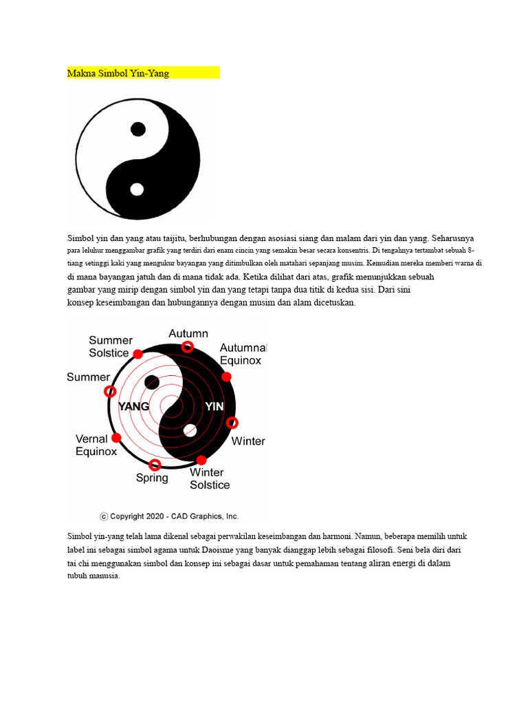 Makna dan Filosofi Simbol Yin-Yang | PDF