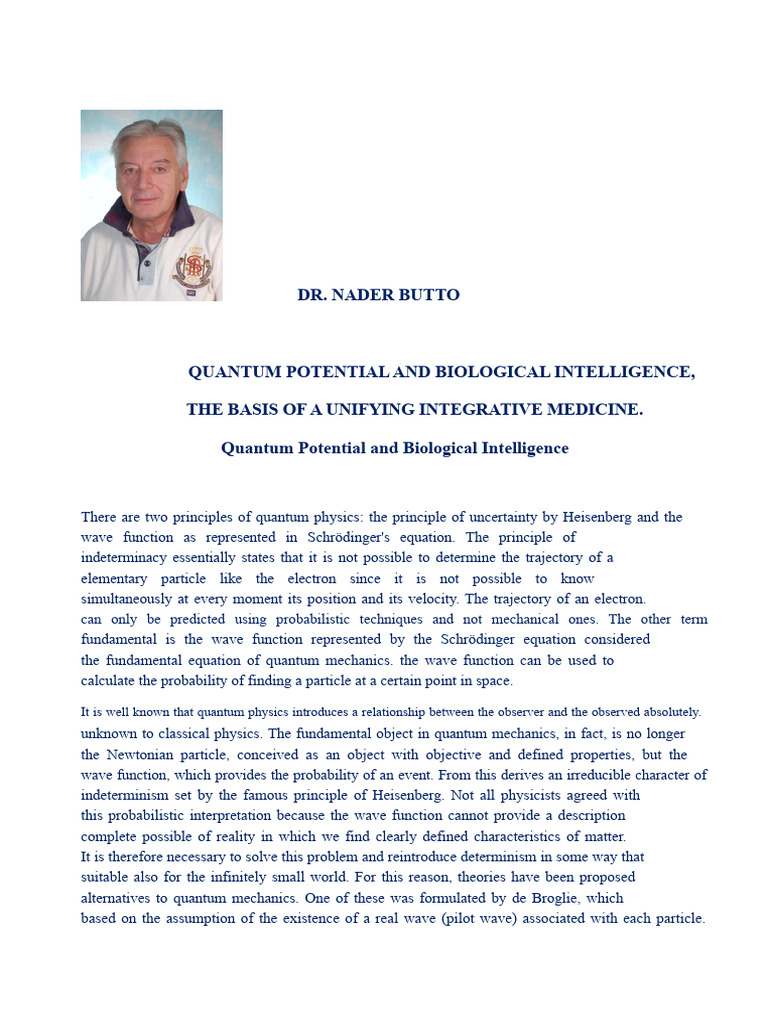 Nader Butto | PDF | Quantum Mechanics | Wave Function