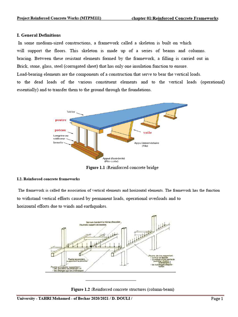 Chapter 01 Reinforced Concrete Structures | PDF | Column | Concrete