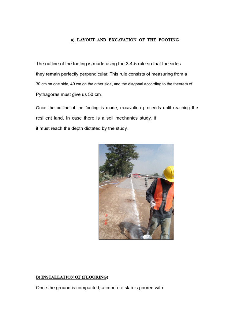 Footing and Concrete Installation Guide | PDF | Concrete | Composite ...