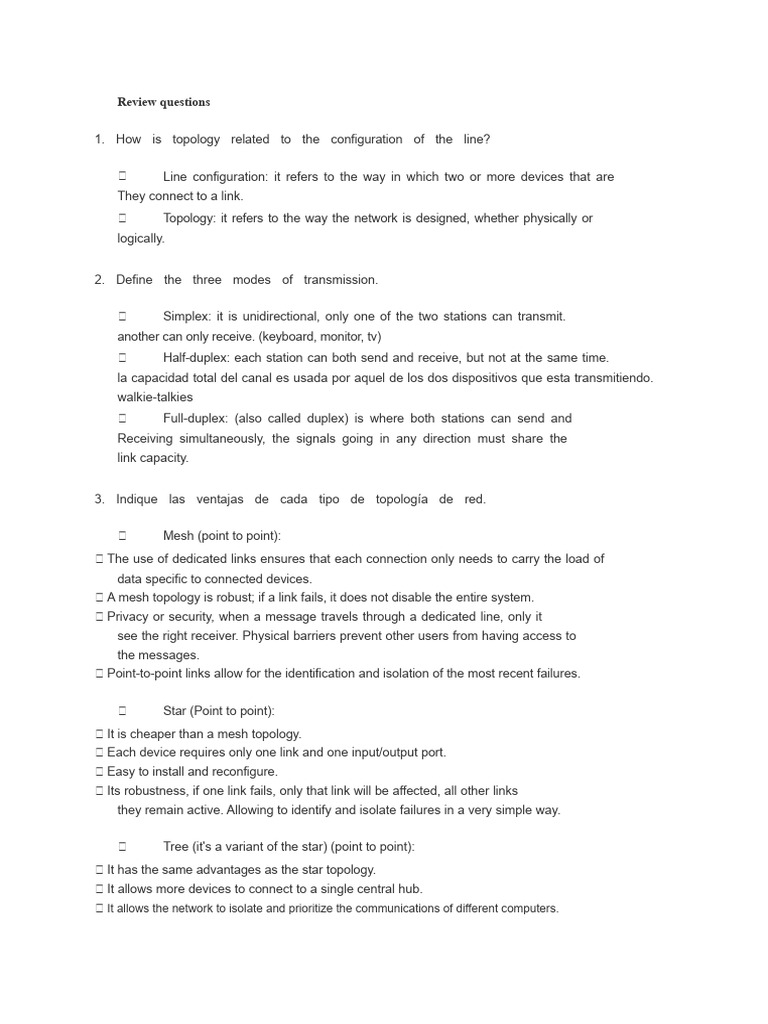 Network Exercises | PDF | Network Topology | Computer Network
