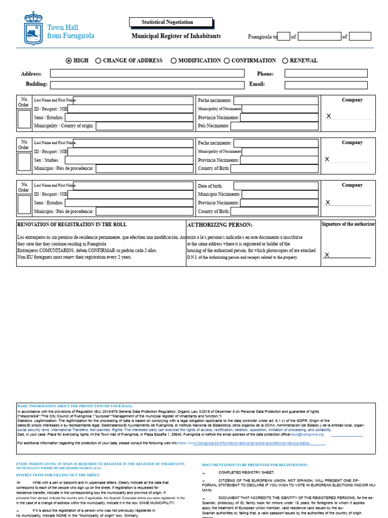 High Register | PDF | Identity Document | Government