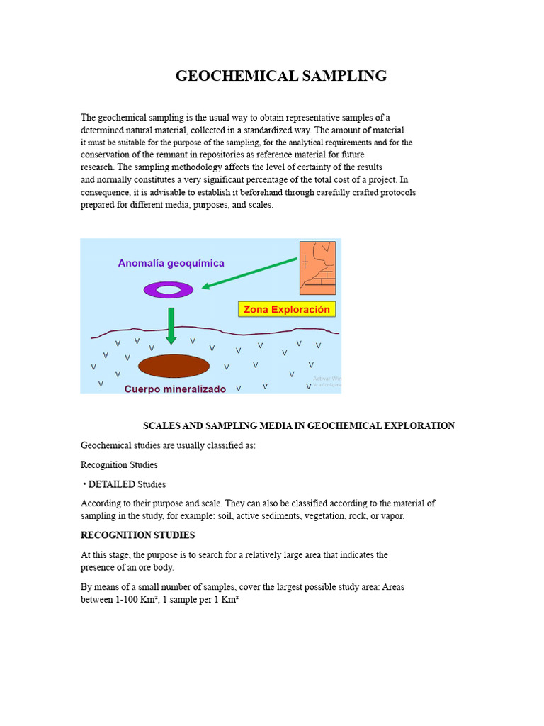 Geochemical Sampling | PDF | Minerals | Rock (Geology)