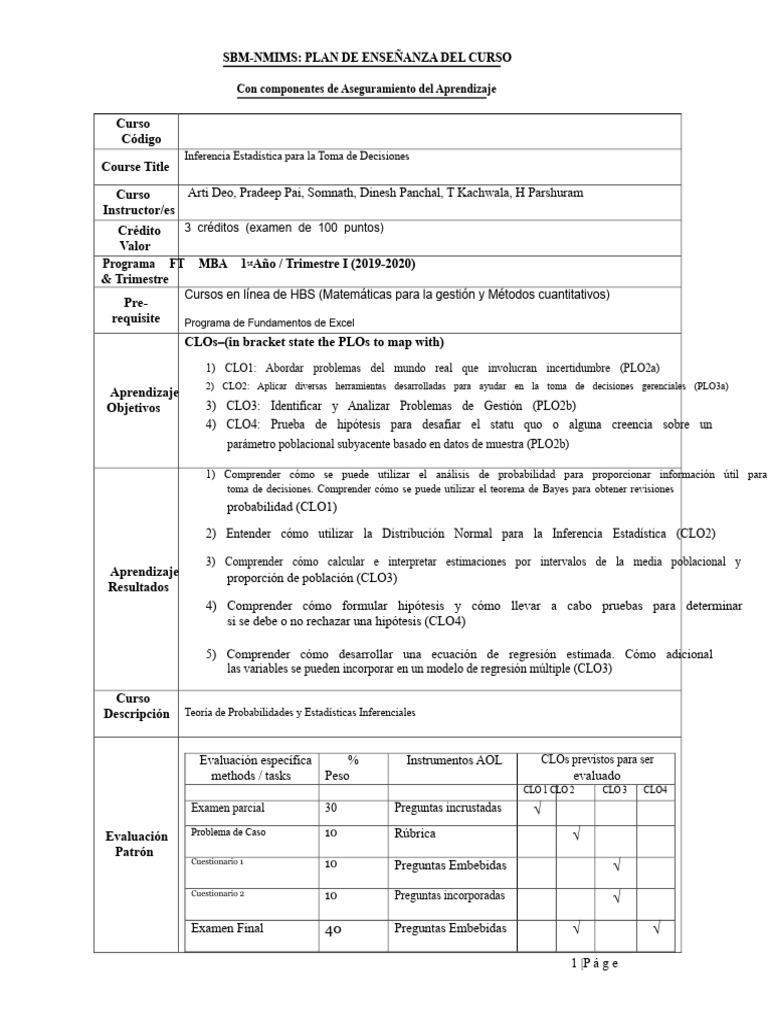Inferencia Estadística para La Toma de Decisiones | PDF | Estadísticas ...