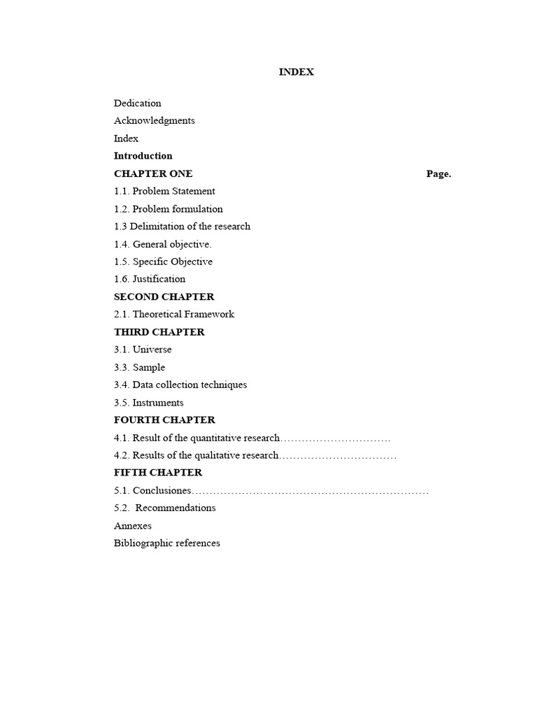 Index, Cover Page, and Recommendations | PDF