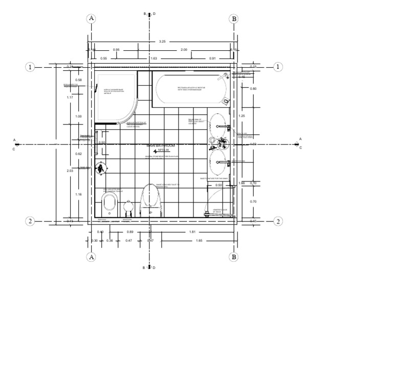 Detailed Plan Bathroom | PDF | Bathroom | Shower