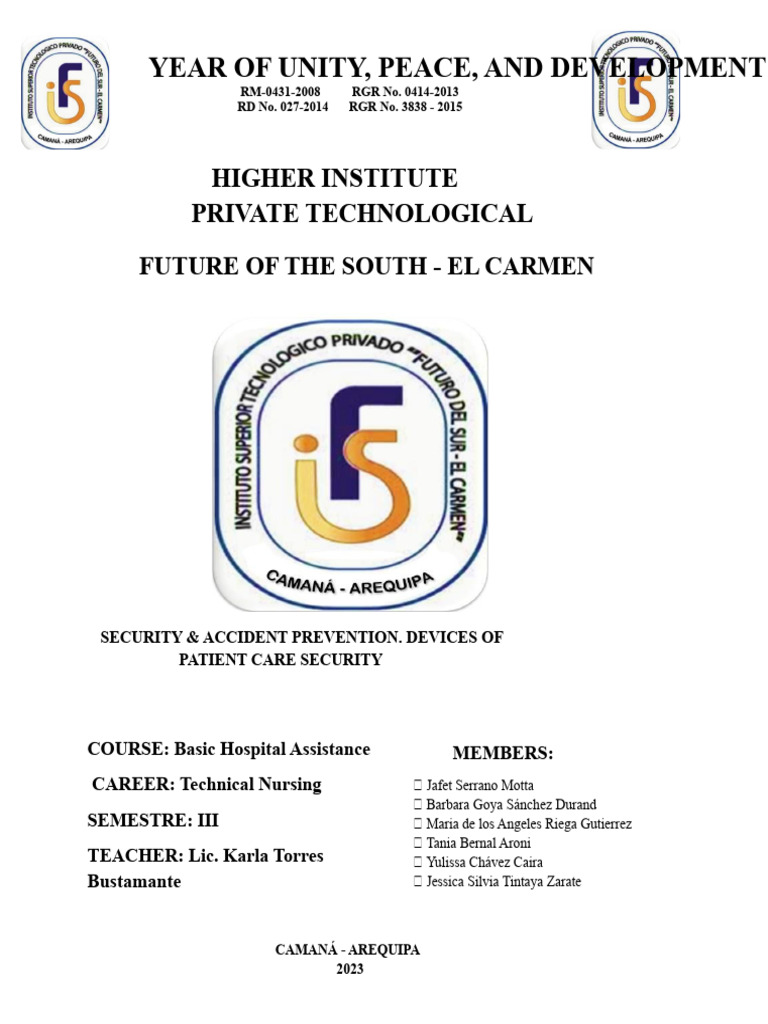 Monograph of Basic Hospital Assistance | PDF | Patient Safety | Safety