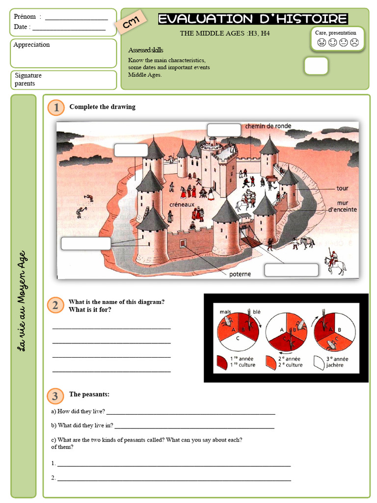 Middle Ages Overview and Evaluation Guide | PDF | Kingdom Of France ...