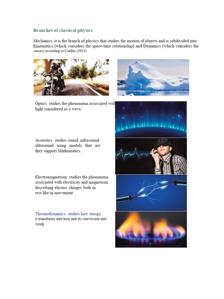 Branches of Classical Physics | PDF