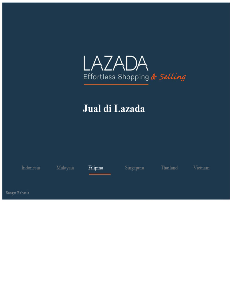 Lazada Standard Pitch Deck PTTC | PDF