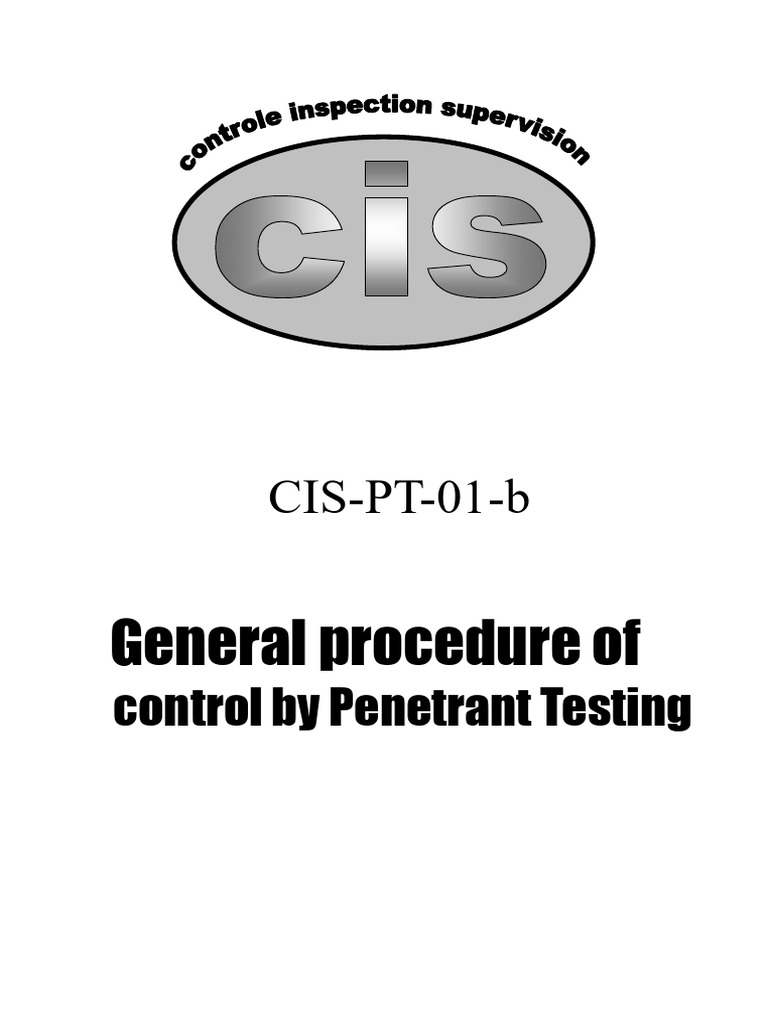General Procedure For Liquid Penetrant Testing | PDF