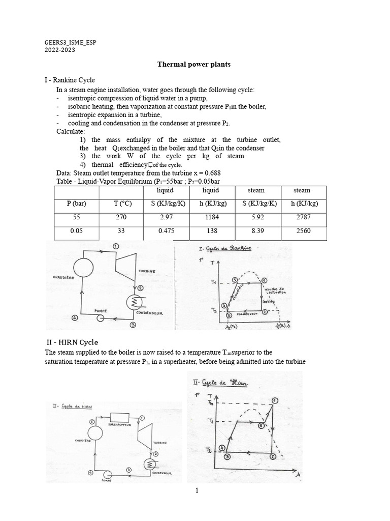Central Thermal Power Plant - Steam Cycle | PDF | Steam | Continuum ...