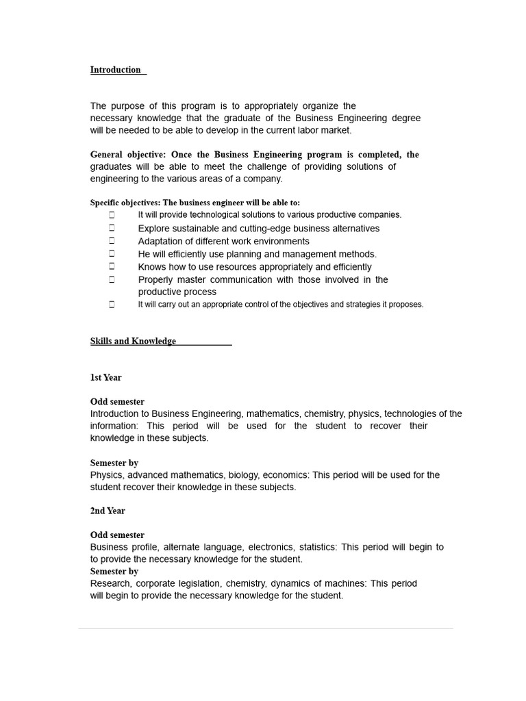 Final Exam Introduction to Business Engineering | PDF | Engineering | Knowledge
