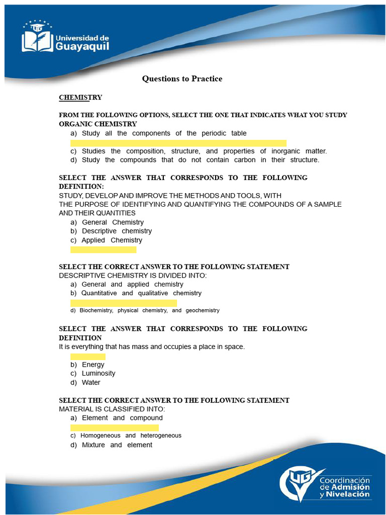 Chemistry UG | PDF | Chemical Reactions | Chemistry