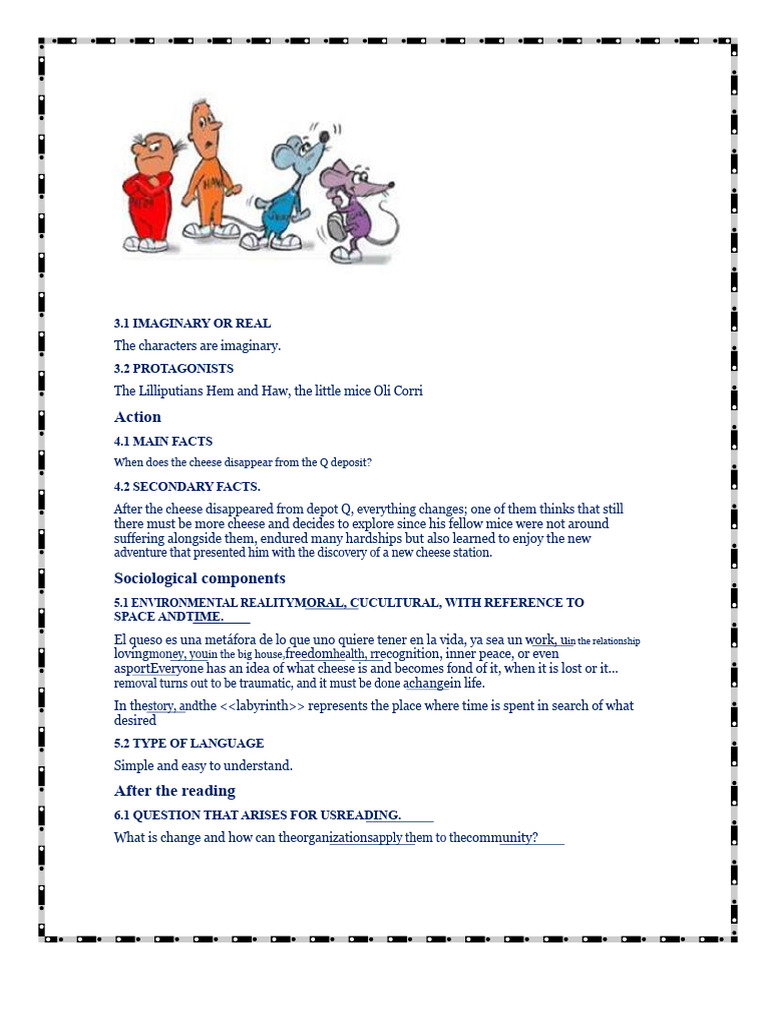 Understanding Sheet Work WHO MOVED MY CHEESE | PDF