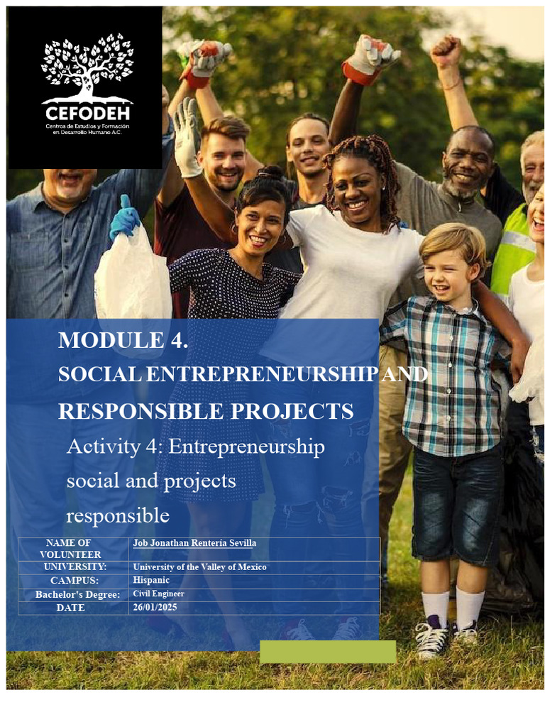 Social Entrepreneurship Projects Guide | PDF | Recycling | Social ...