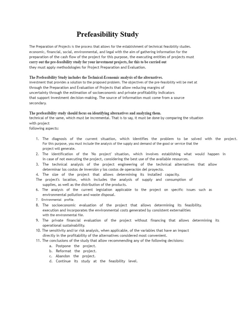 feasibility-study.pdf | PDF | Feasibility Study | Economies
