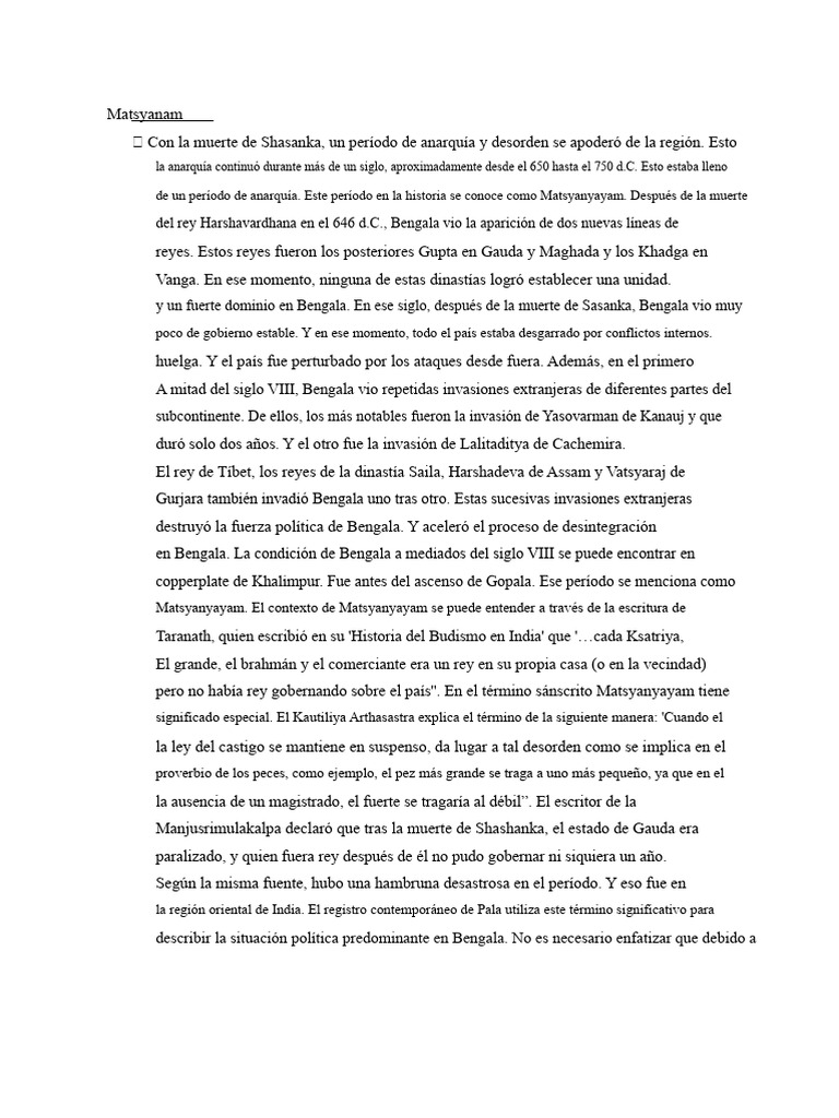 Matsyanam | PDF | Bengala | Imperio mogol