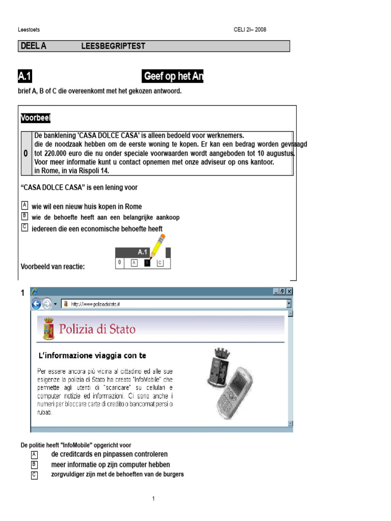 CELI 2 Imm - B1 - Mag08 | PDF