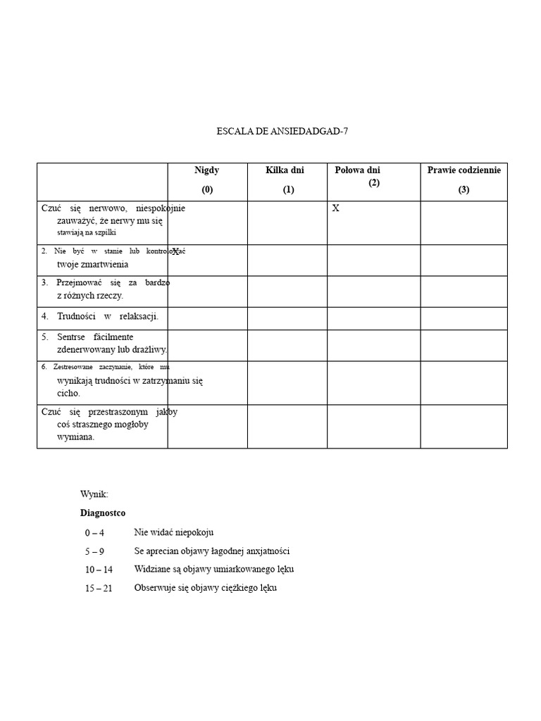 Gad 7 | PDF