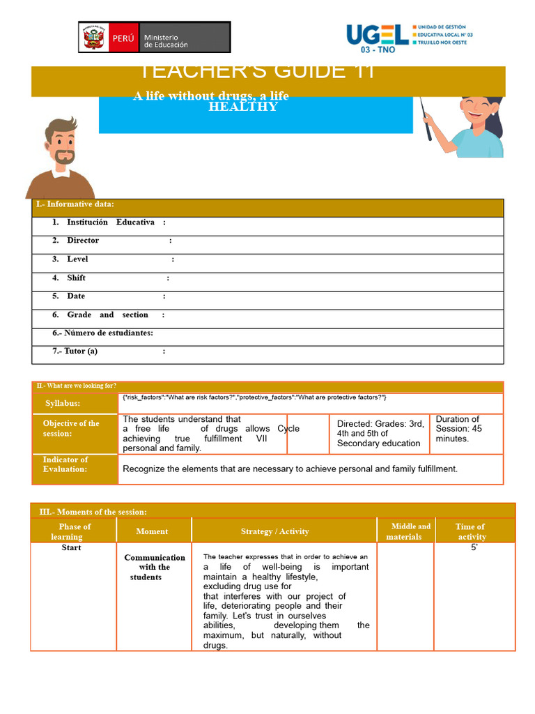 Session 11 - A Life Without Drugs, A Healthy Life | PDF