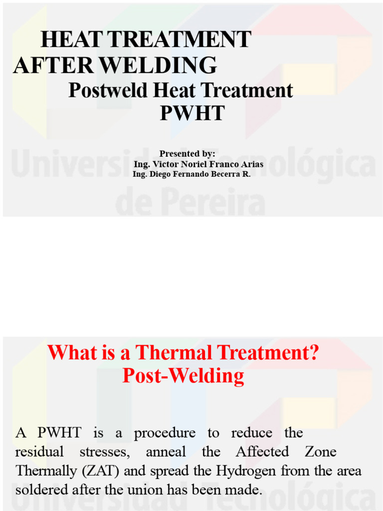 Post-Welding Heat Treatment | PDF | Welding | Construction