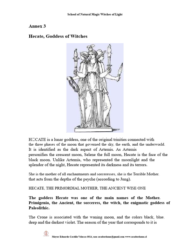 Hecate Goddess of Witches | PDF | Persephone | Hades
