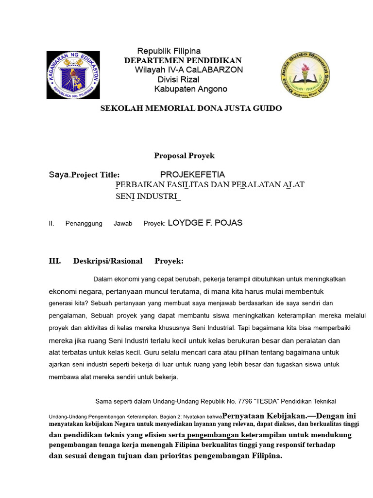 Proposal Proyek | PDF