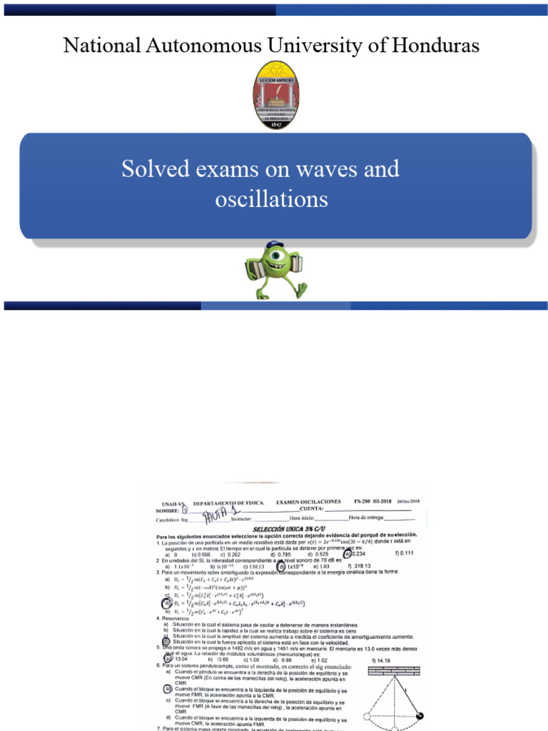 FS200 Physics Solved Exams | PDF | Oscillation | Resonance