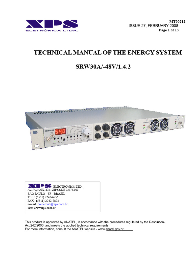 XPS 30A Manual | PDF | Alternating Current | Rectifier