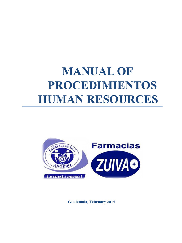Human Resources Procedures Manual | PDF | Payroll | Human Resources