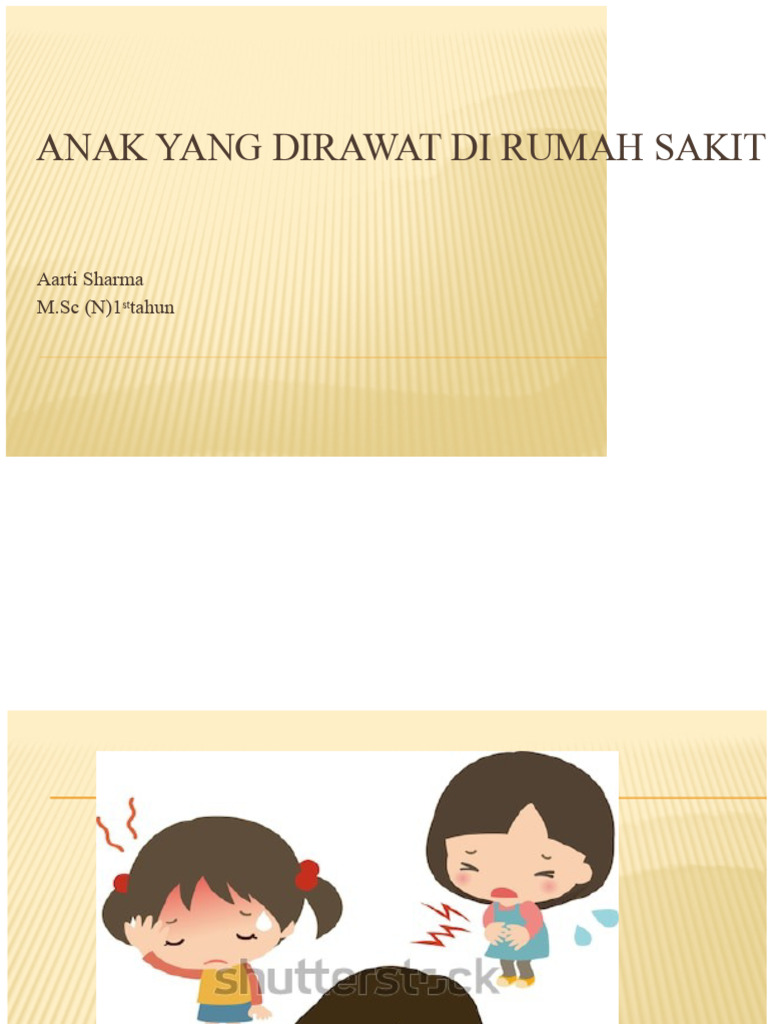 Anak Yang Dirawat Di Rumah Sakit | PDF