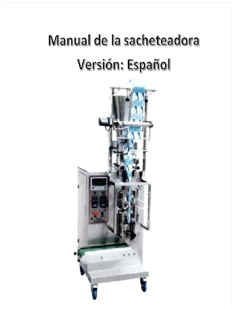 PDF Manual of Sachet Machine in Spanish Compress | PDF | Thermocouple ...