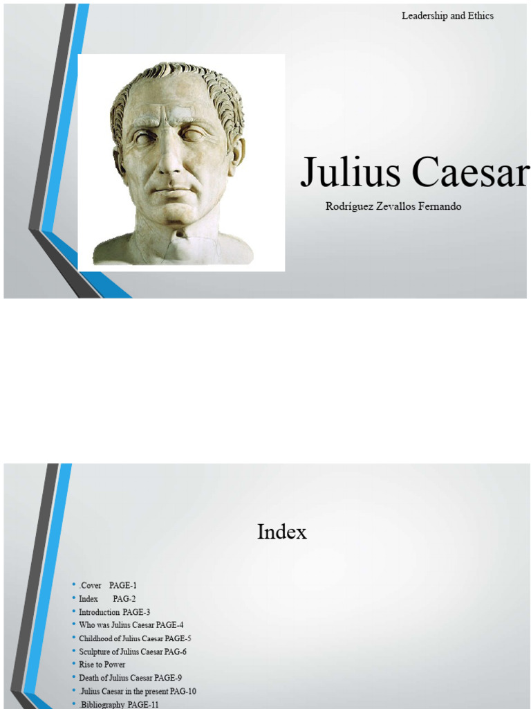 Biography of Julius Caesar PDF | PDF | Julius Caesar | Pompey